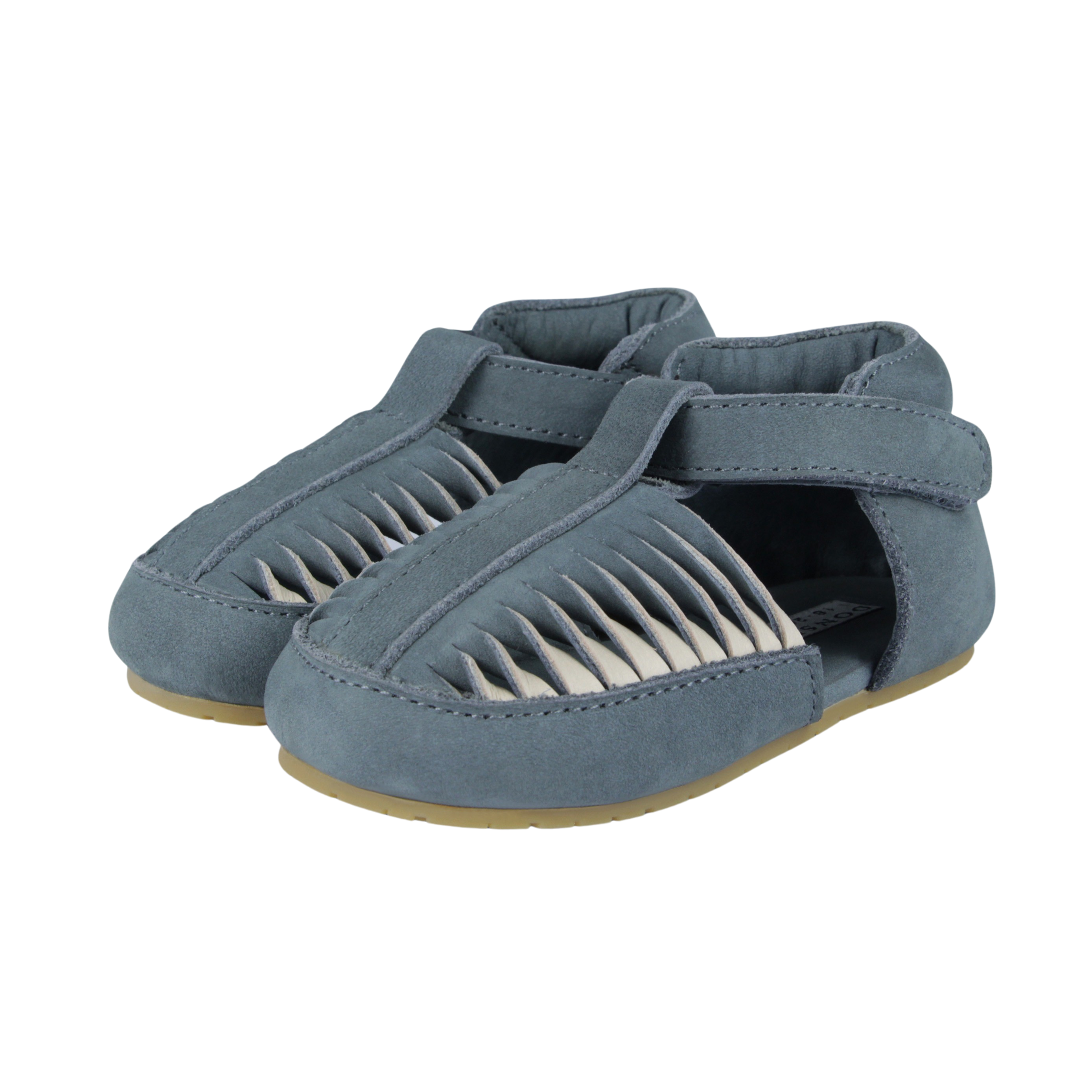 Lance Shoes | Petrol Nubuck – Donsje Amsterdam