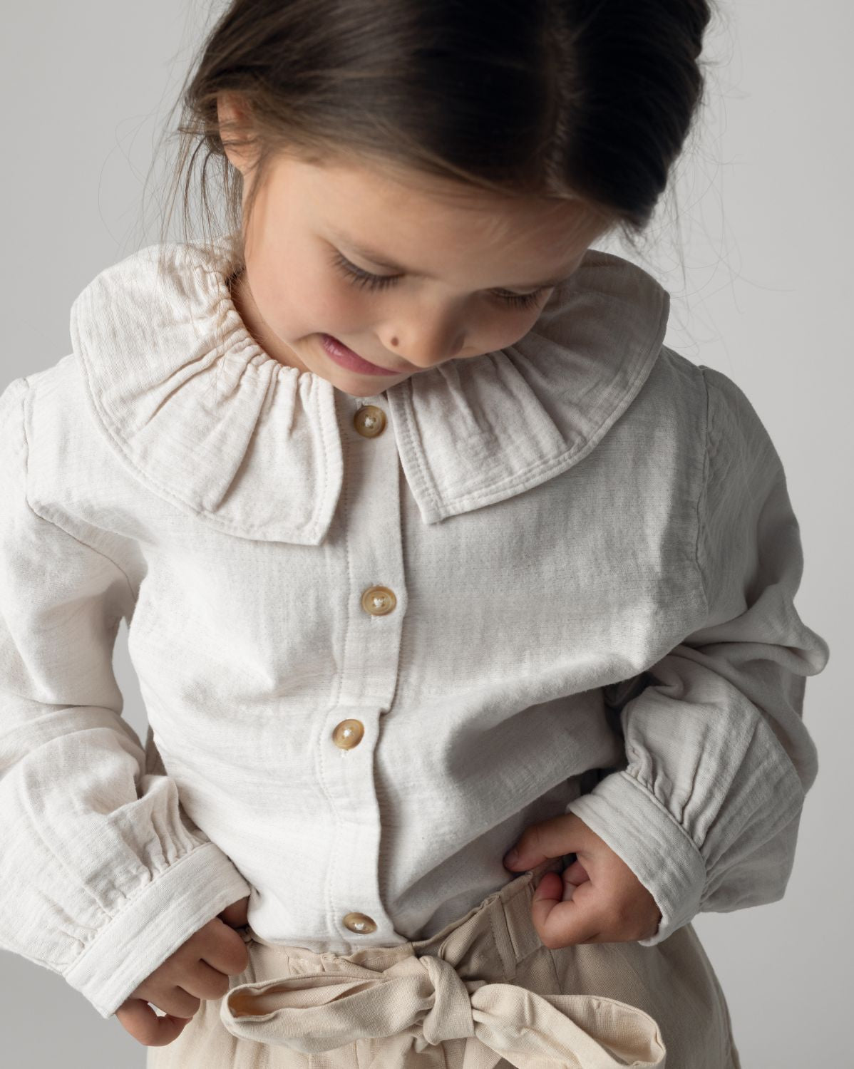 Evy Blouse | Soft Powder – Donsje Amsterdam