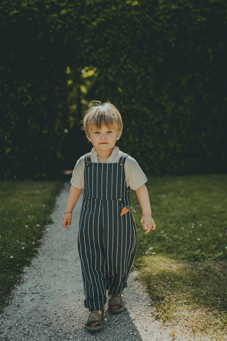 Tilsen Overalls | Night Blue Melange – Donsje Amsterdam