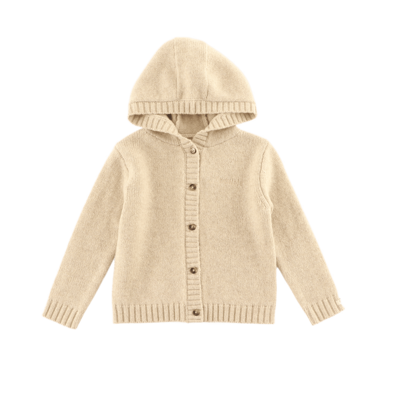 Gilane Merino Wool Cardigan | Biscotti Melange – Donsje Amsterdam