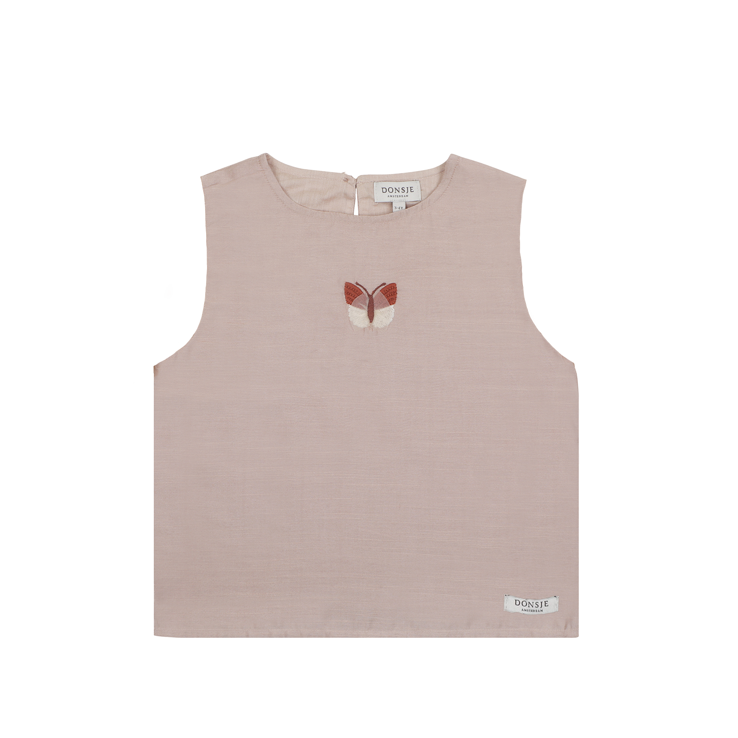 Linzie Top | Vlinder | Rose Mocha – Donsje Amsterdam