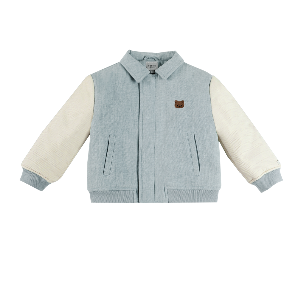 Zemmie Denim Jacket | Bear | Ice Blue – Donsje Amsterdam
