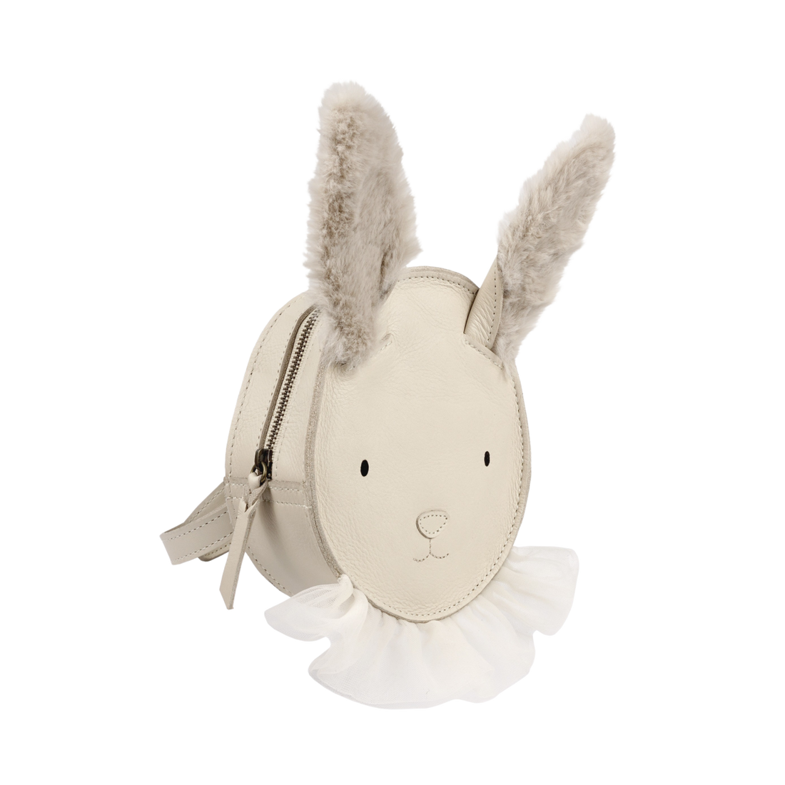 Festie Backpack | Festive Rabbit | Cream Leather – Donsje Amsterdam