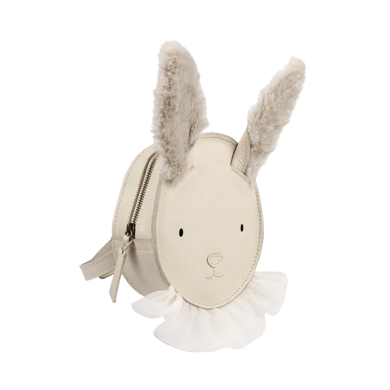 Festie Backpack | Festive Rabbit | Cream Leather – Donsje Amsterdam