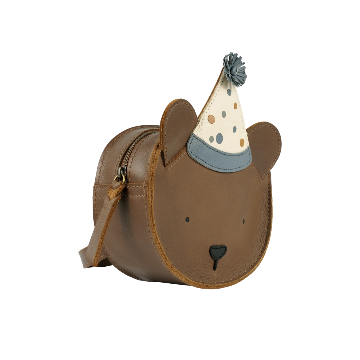 Tendo Backpack | Festive Bear | Cognac Classic Leather – Donsje Amsterdam