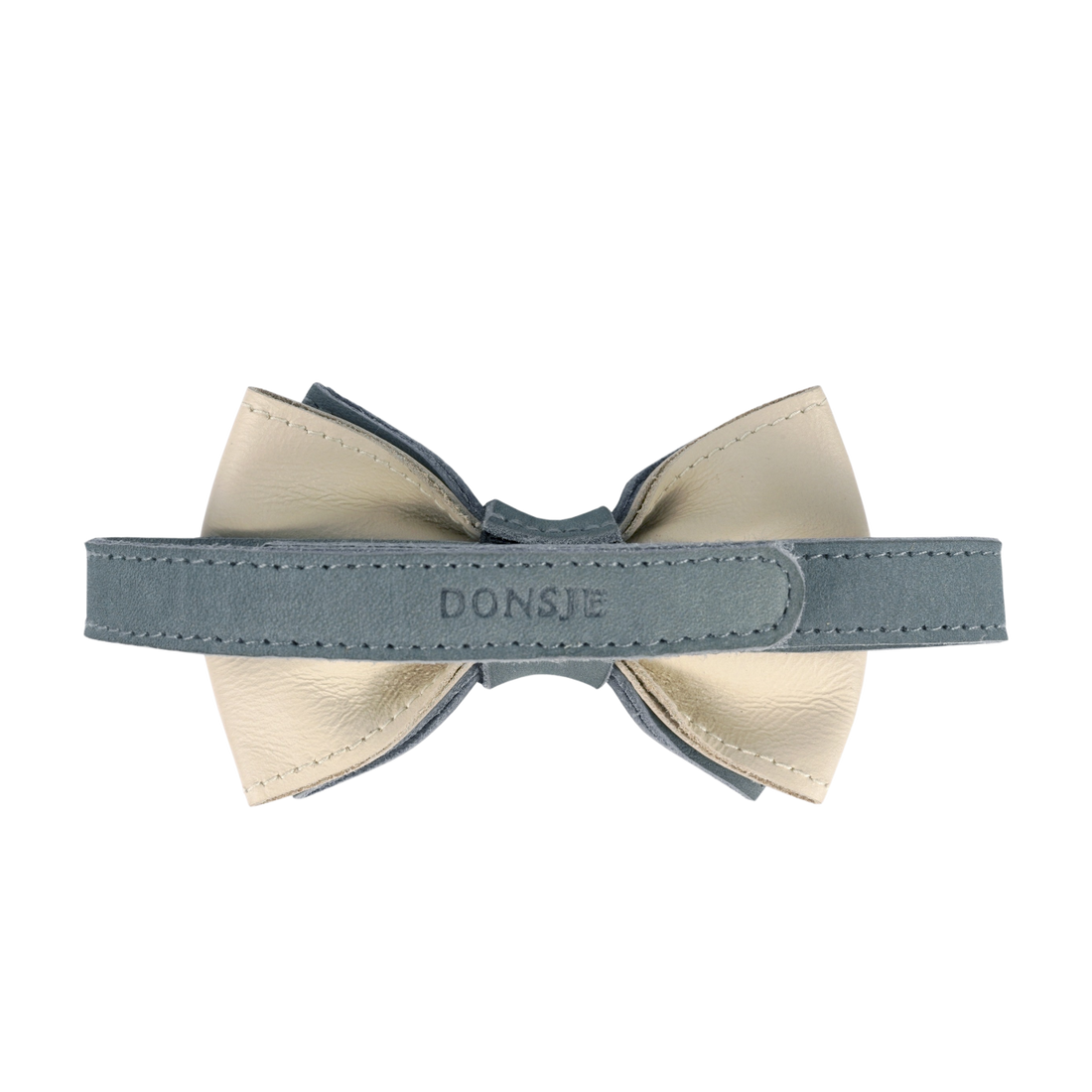 Benjamyn Bow Tie | Blue Stone Leather – Donsje Amsterdam