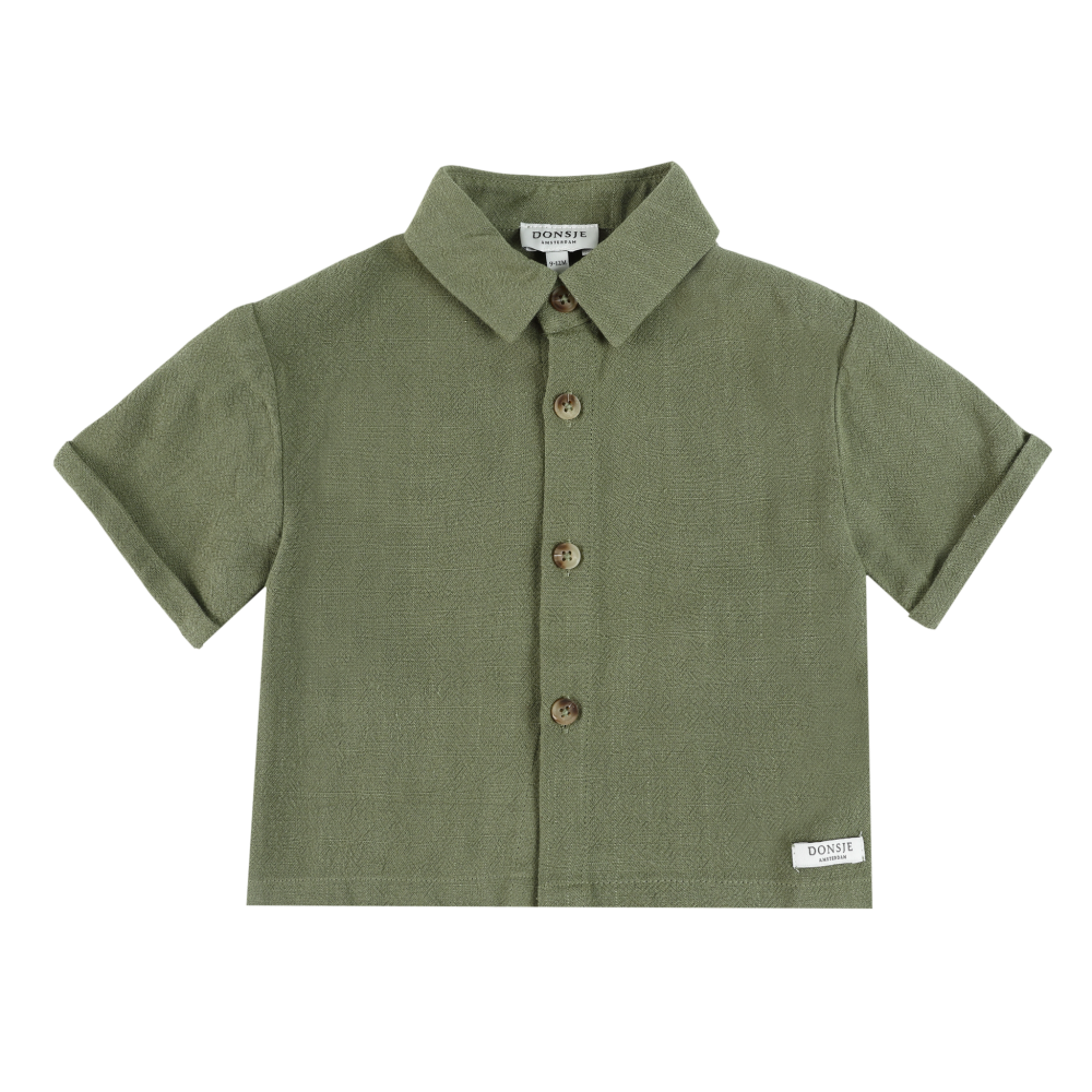 Brammie Shirt | Jade Green – Donsje Amsterdam