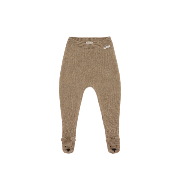 Matsie Merino Wool Leggings | Bear | Milk Chocolate Melange – Donsje ...